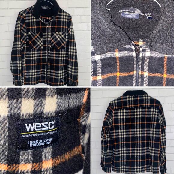 Wesc | Jackets & Coats | Wesc Stockholm Sweden Liam Unisex Shirt Jacket ...